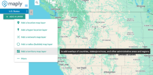 Territory Map - Mapping Tools and Features - Maply