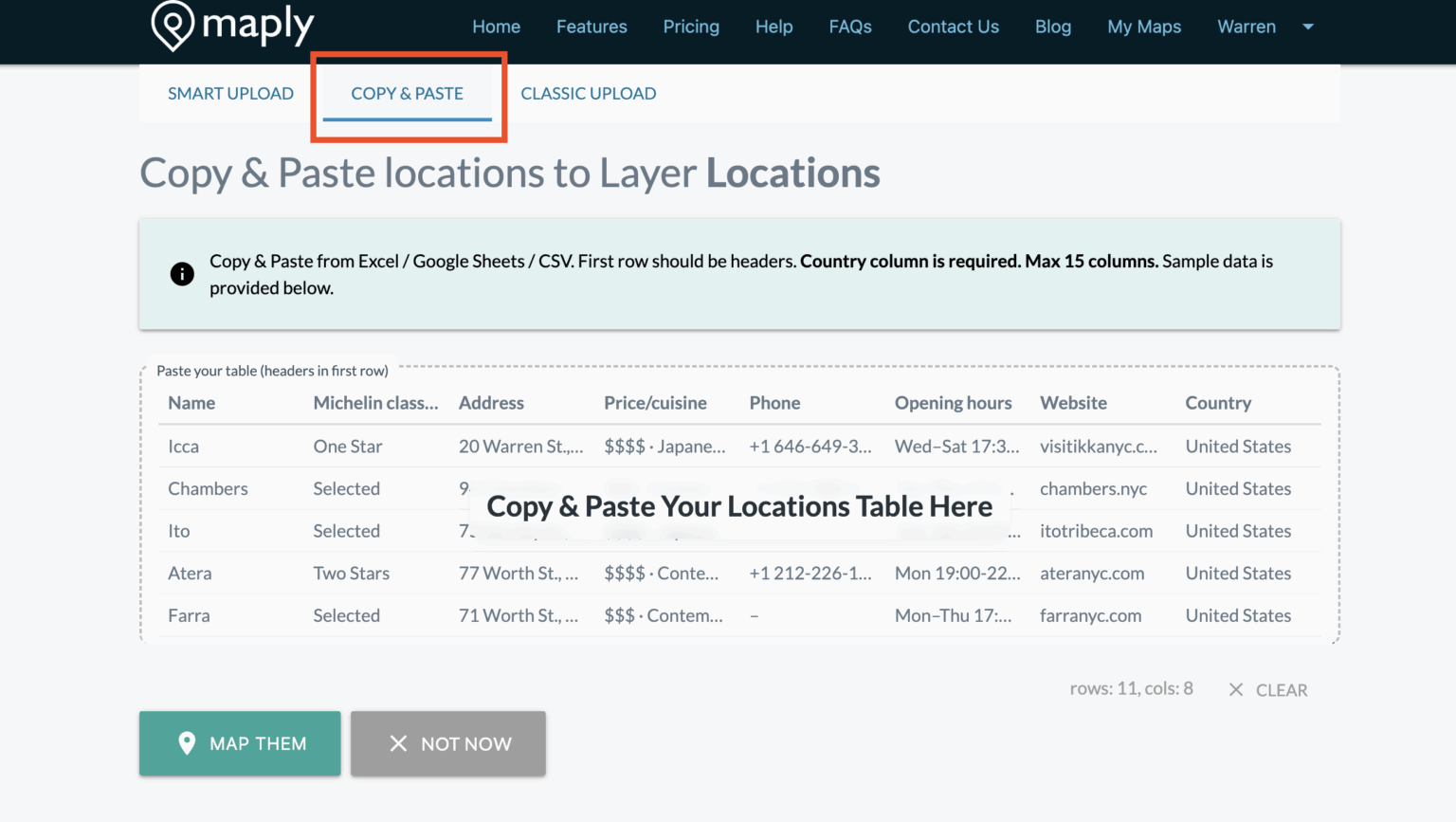 Getting started with Location Map - Mapping Tools and Features - Maply
