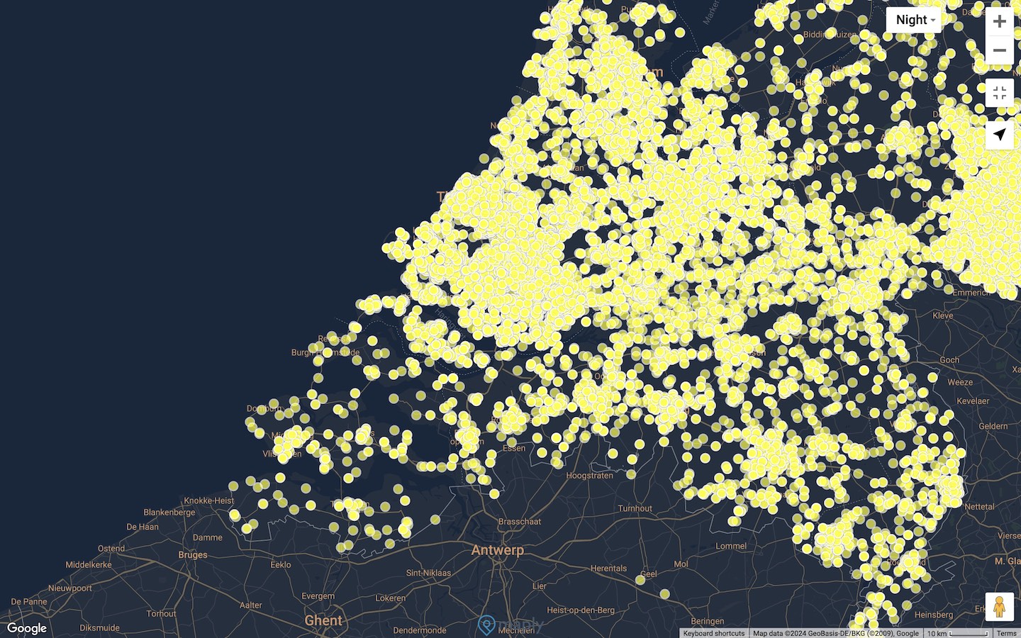 Hyper Location Map Layer - Mapping Tools and Features - Maply