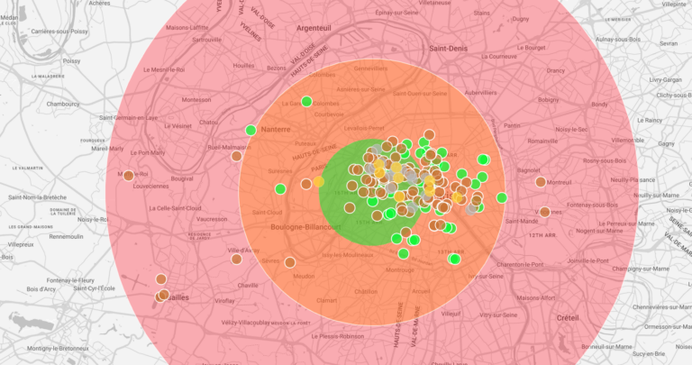 Radius Map (Bubble Map) - Mapping Tools and Features - Maply