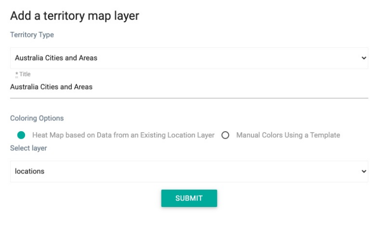 Territory Map - Mapping Tools and Features - Maply