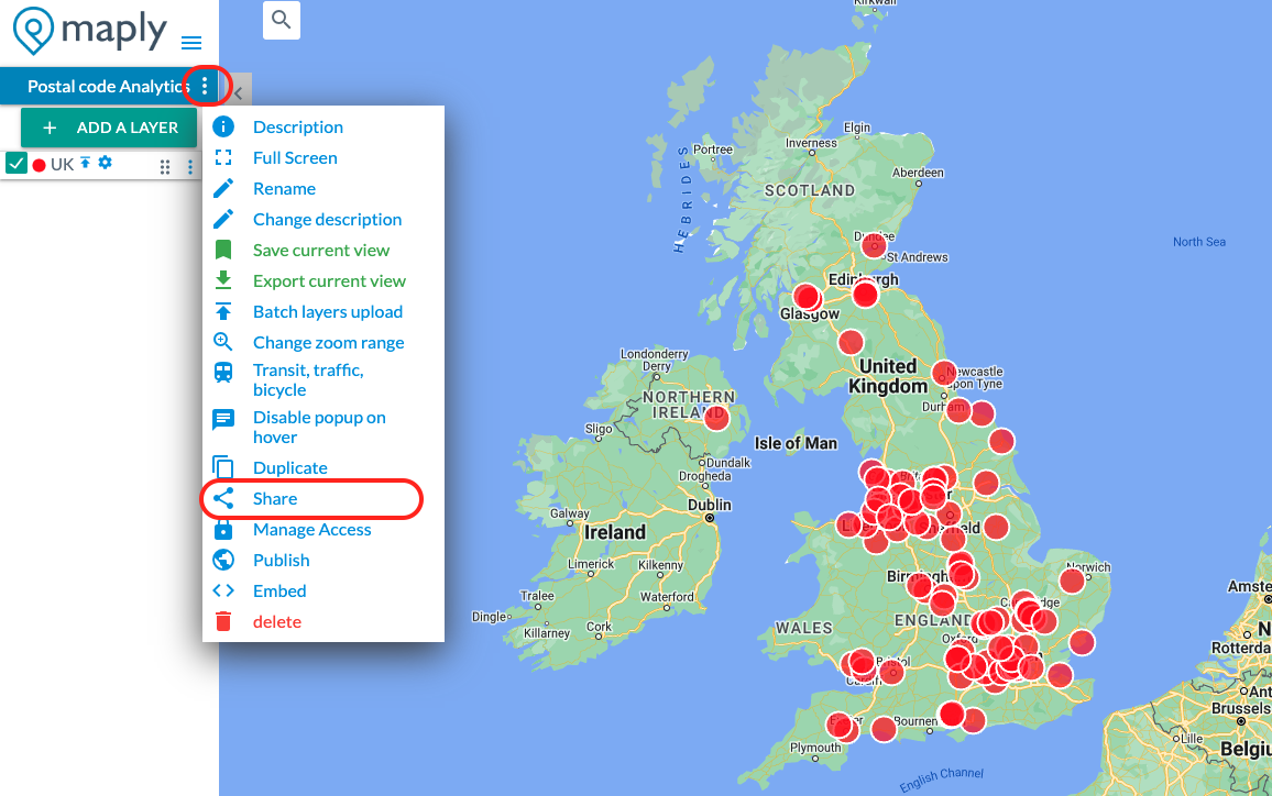 Map Sharing - Help - Maply