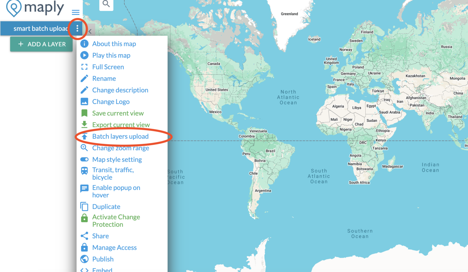 Smart Upload, Now for Batch Layers - Maply